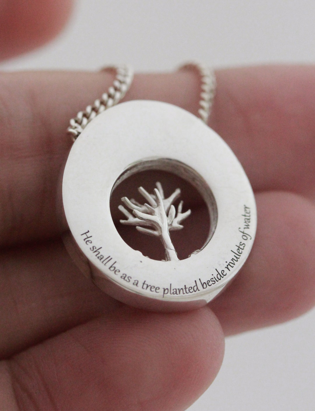 Tree of Life Pendant, Personalized Pendant, Silver Pendant Necklace ...