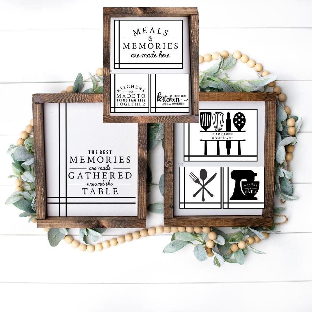 Kitchen Signs Printable Crafters Bundle - Etsy