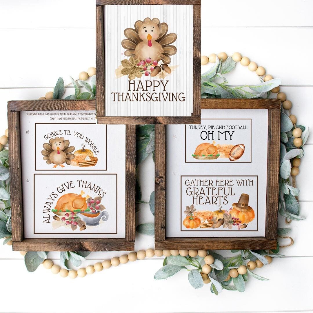 Happy Thanksgiving Printable Bundle - Etsy