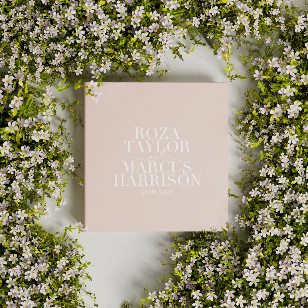 Modern Handmade Wedding Album, 4x6, 5x7 for 80-200 Photos, Personalized ...