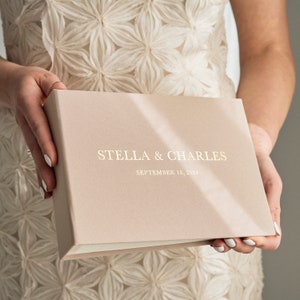 Luxury Wedding Guest Book for Instax, Polaroid Slip-in Pictures ...