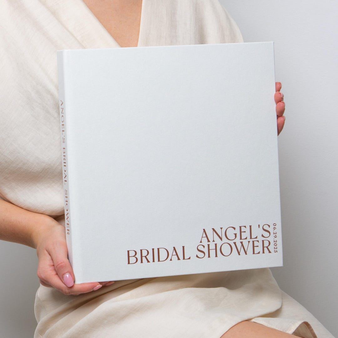 Minimalist Letters to the Bride Book Elegant Neutral Message Album ...