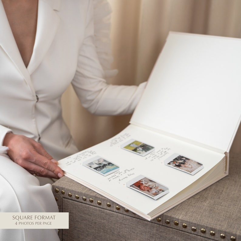 Alternative Instax Slip-in Photo Guestbook Ivory Cover Rose - Etsy