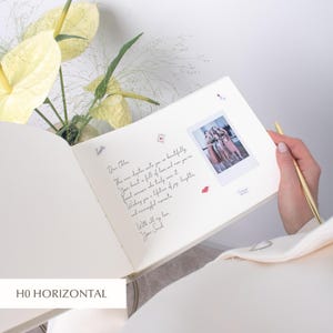 Letters to the Bride Guest Book Personalized Album Slip-in Polaroid ...