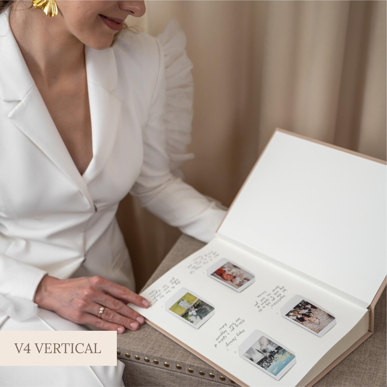 Polaroid Guest Book Wedding + Free Gift, Personalized Album Slip-in ...