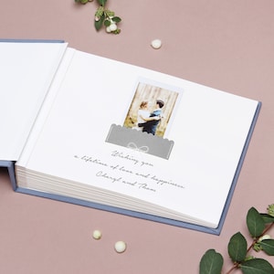 Baby Shower Album, Baby Album, Light Blue With Little Horse Instax ...
