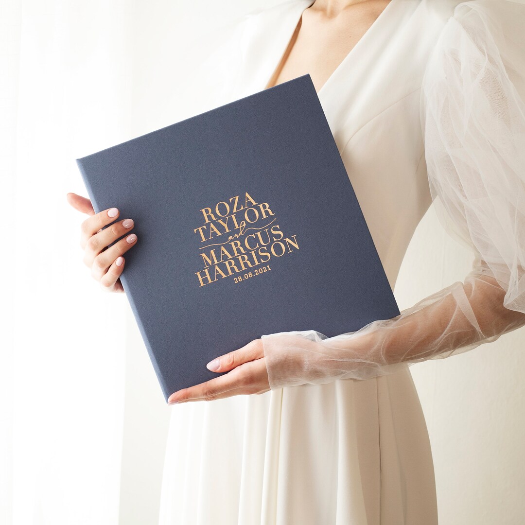 Modern Handmade Wedding Album, 4x6, 5x7 for 80-200 Photos, Personalized ...