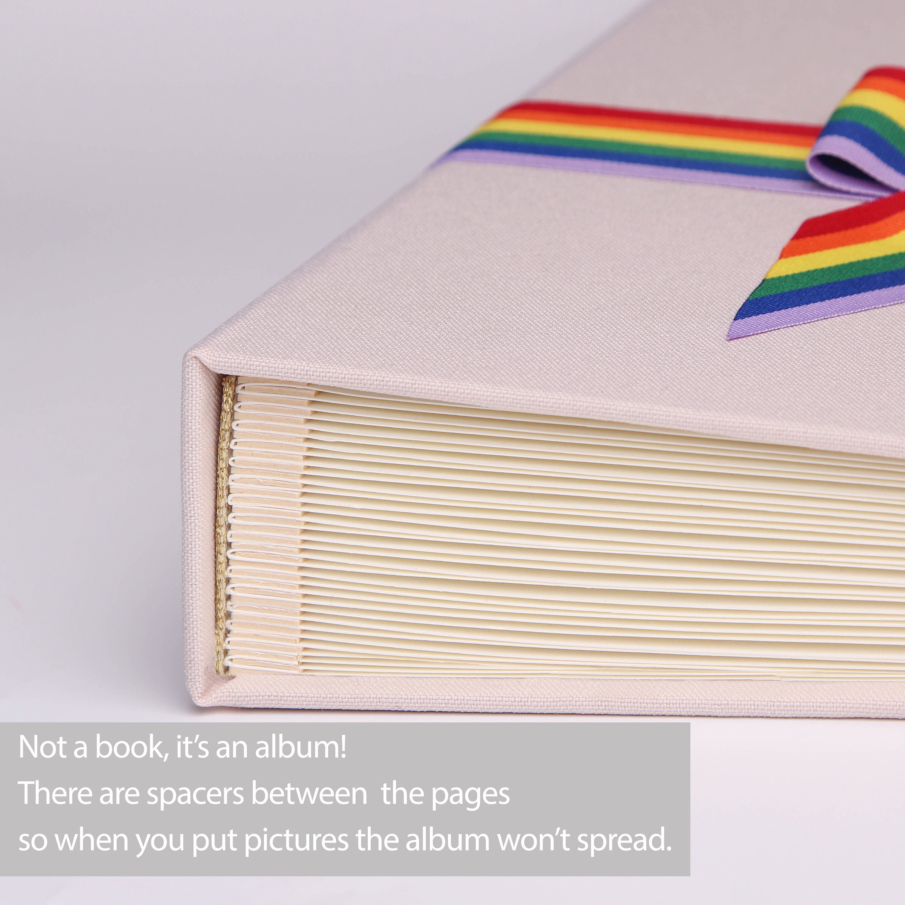 LGBT Wedding Guest Book LGBT Guest Book With Rainbow ribbon | Etsy