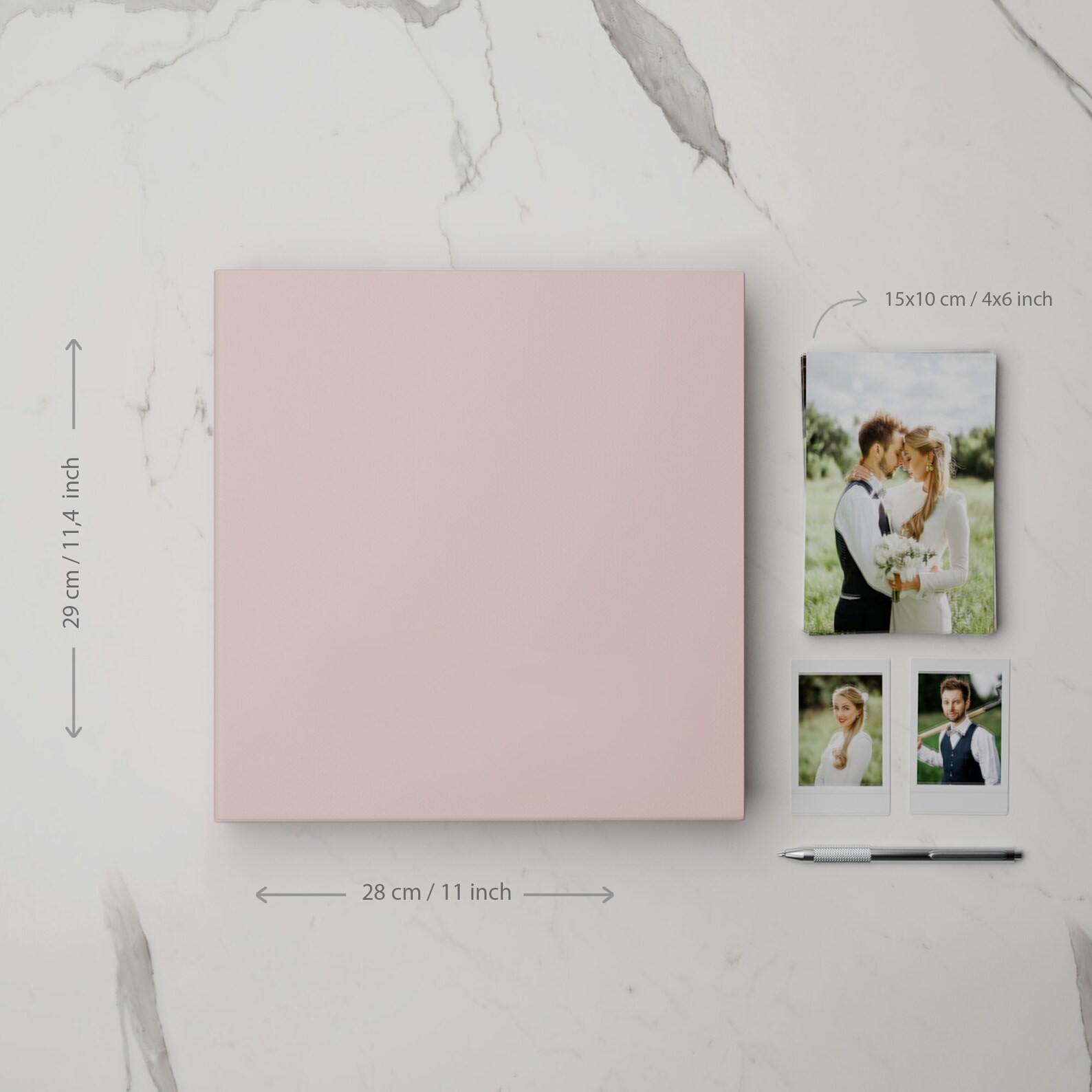 Large Cinamon Photo Wedding Album, 4x6, 5x7 for 80-200 Photos, Unique ...