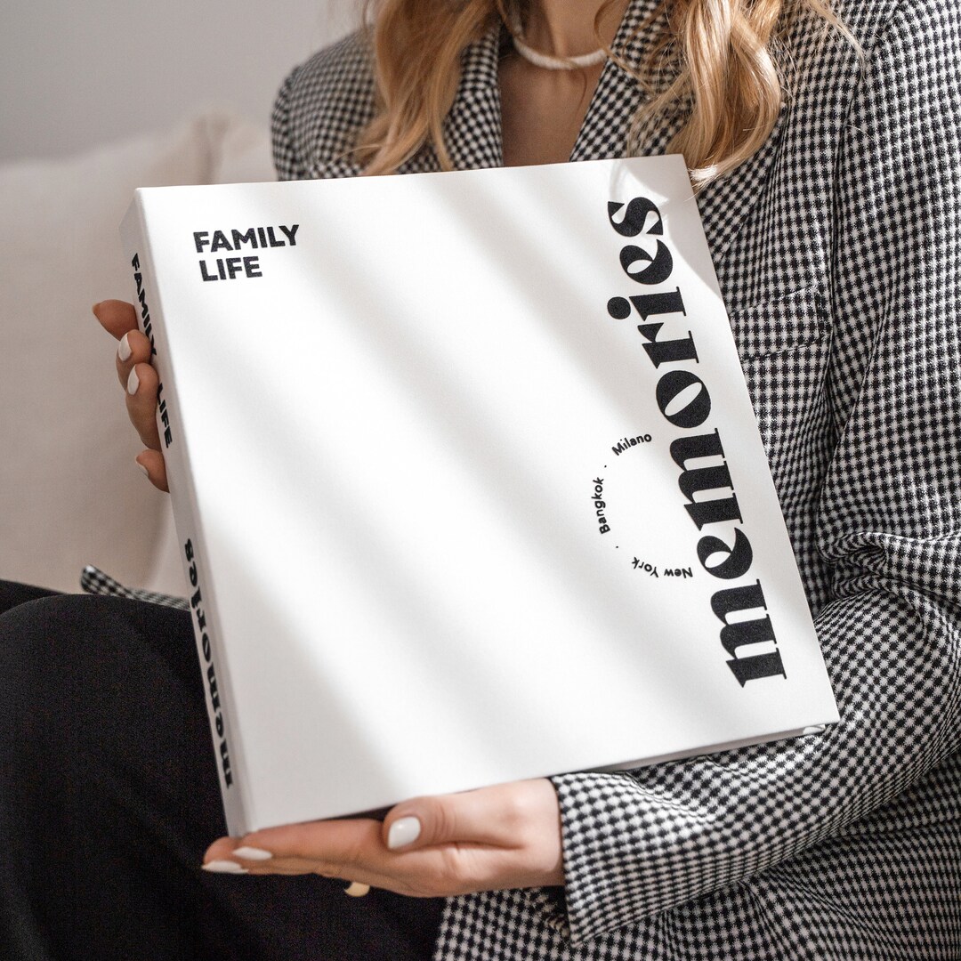 Unique Coffee Table Book Family Photo Album Memories, Handmade Family ...