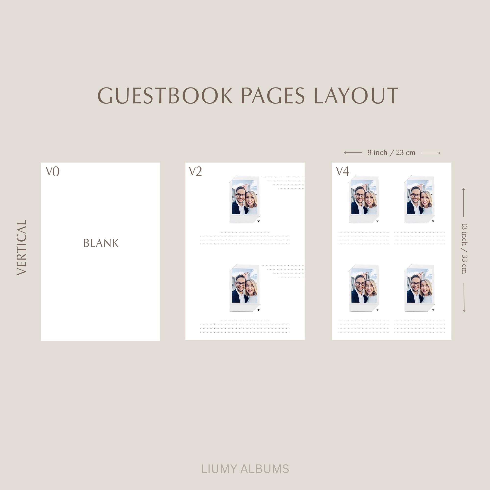 Polaroid Guest Book Wedding + Free Gift, Personalized Album Slip-in ...