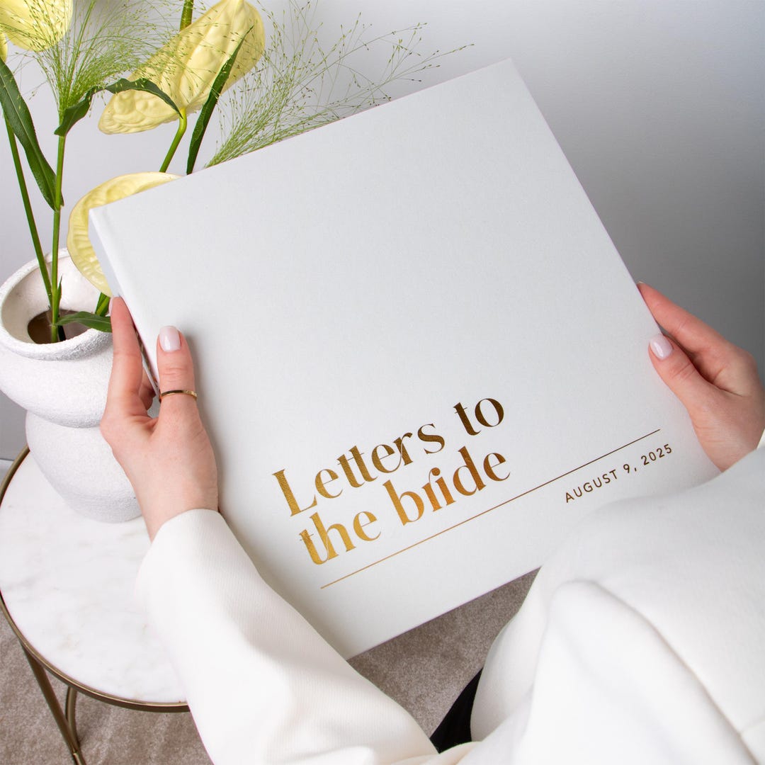 Letters to Bride Polaroid Guest Book Custom Wedding Album Bridal Shower ...
