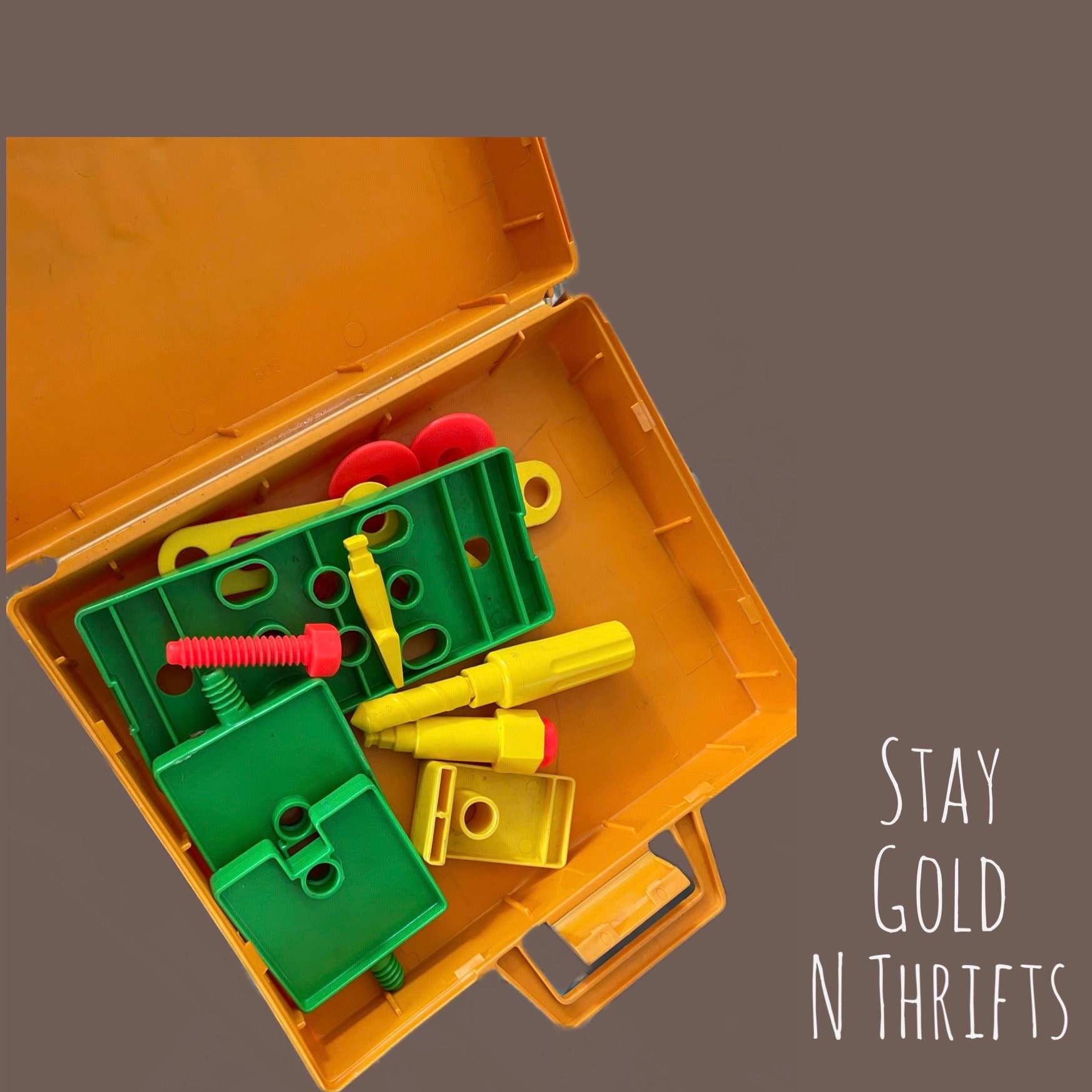 VINTAGE Fisher Price Tool Kit 1977 Kids Pretend Play Set With Some ...