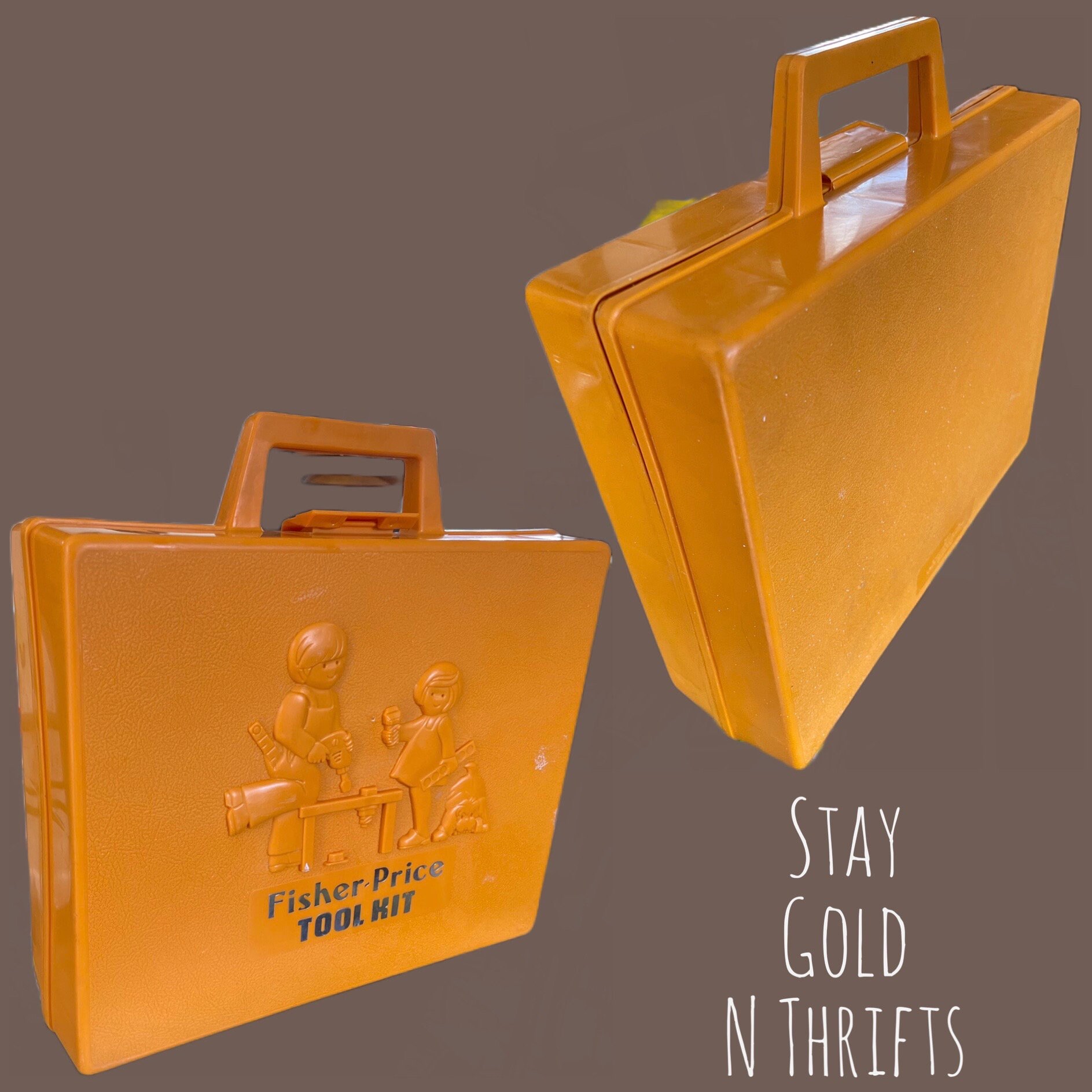 VINTAGE Fisher Price Tool Kit 1977 Kids Pretend Play Set With Some ...