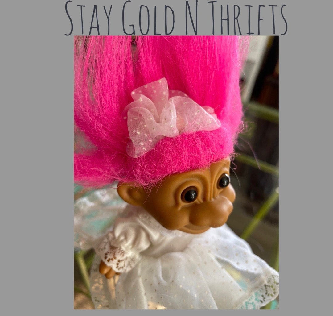 VINTAGE 1990's Russ Troll Doll Bride With Wedding Gown - Etsy