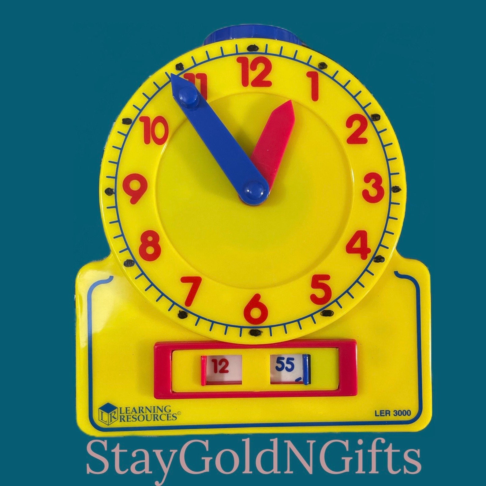 Vintage 90’s Plastic Teaching Gear Clock Elementary School - Etsy