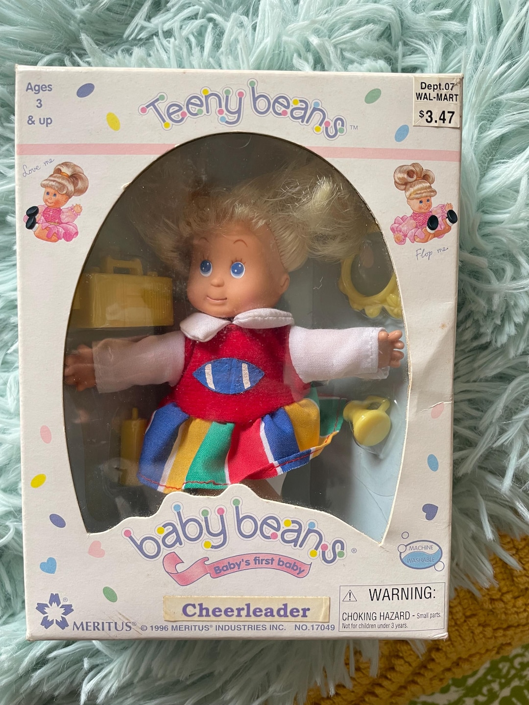 VINTAGE 1990'S Collectible Beans Baby Beans Cheerleader Box Unused - Etsy
