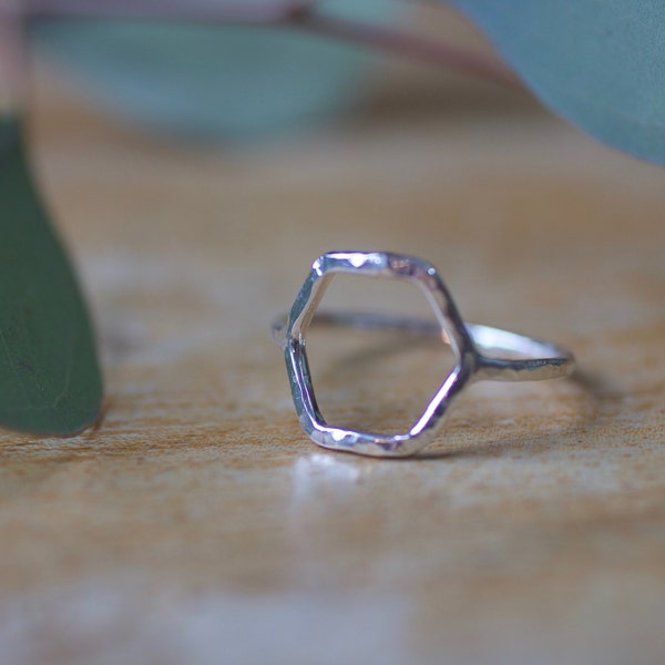 Hexagon Ring - Etsy