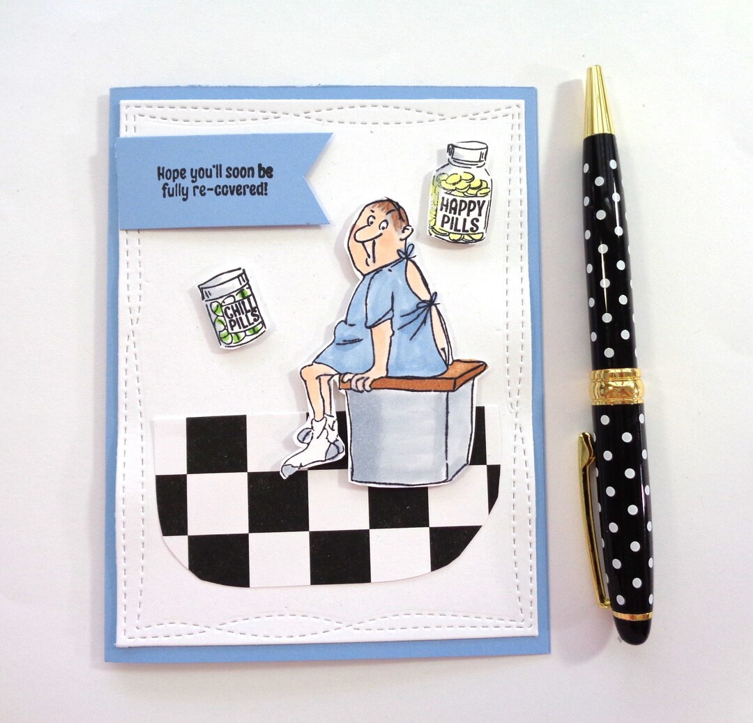 Funny Get Well Card for Men – Hospital Humor, Thinking of You, Handmade ...