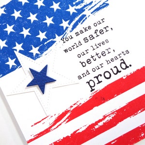 Thank You for Your Military Service Card - You Make Our World Safer ...