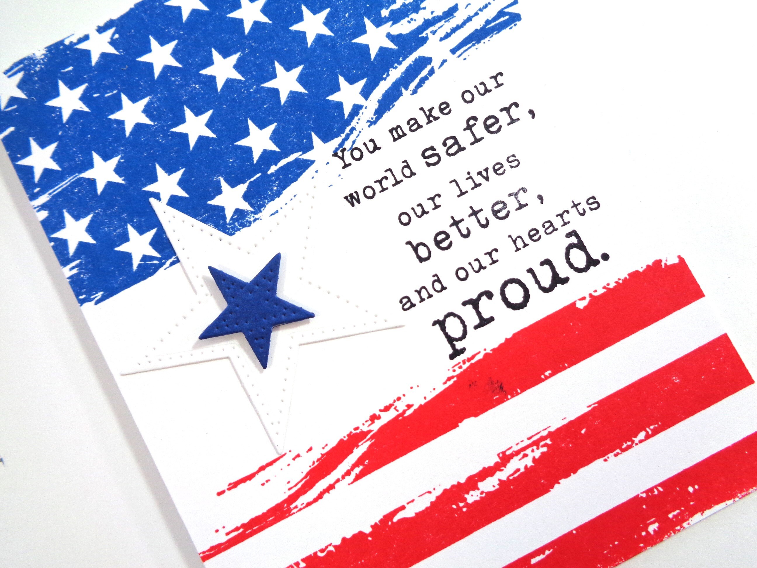 Thank You for Your Military Service Card - You Make Our World Safer ...