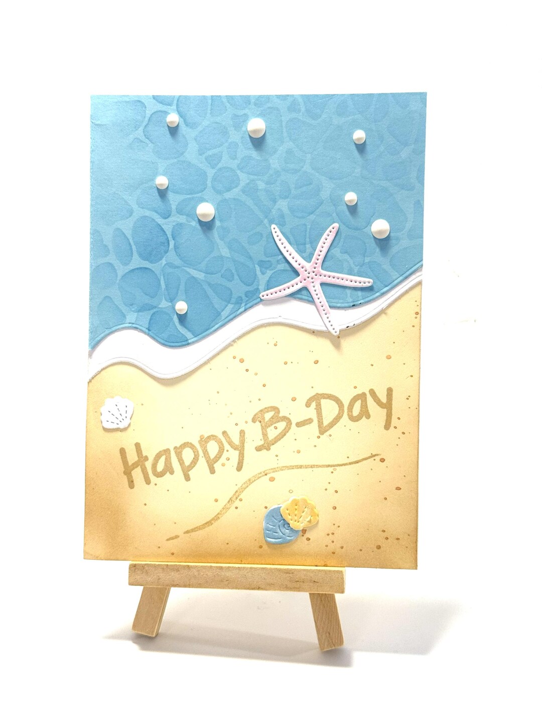 Beach Birthday Card - It's Written in the Sand - Choice of Inside ...