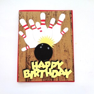 Bowling Birthday Card - Strike up Some FUN! Let the Good Time Roll ...