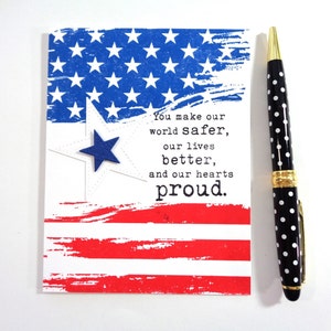 Thank You for Your Military Service Card - You Make Our World Safer ...