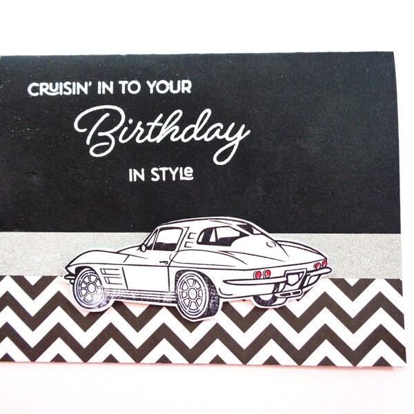 Corvette Birthday Cards - Etsy
