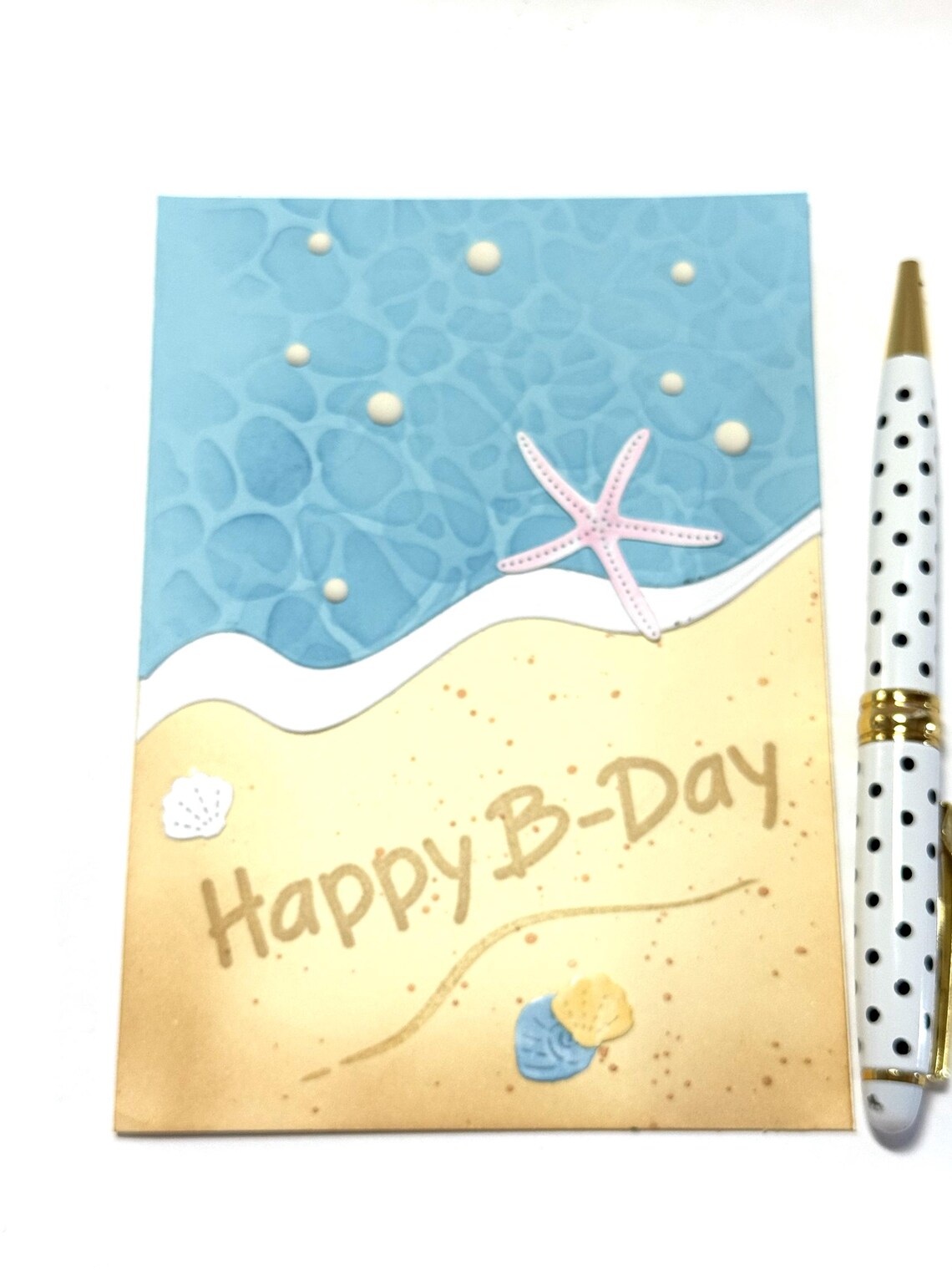 Beach Birthday Card - It's Written in the Sand - Choice of Inside ...