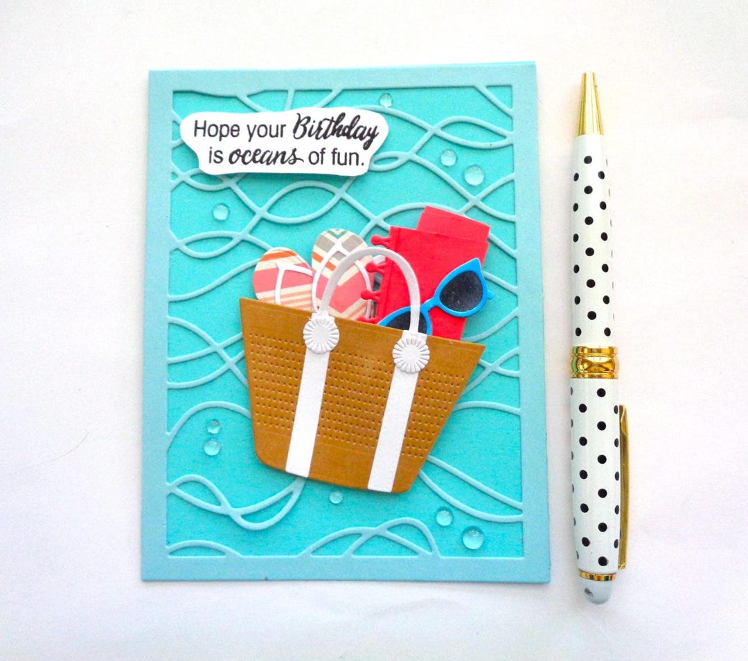 Beach Birthday Card for Her - Hope Your Birthday is Oceans of Fun ...