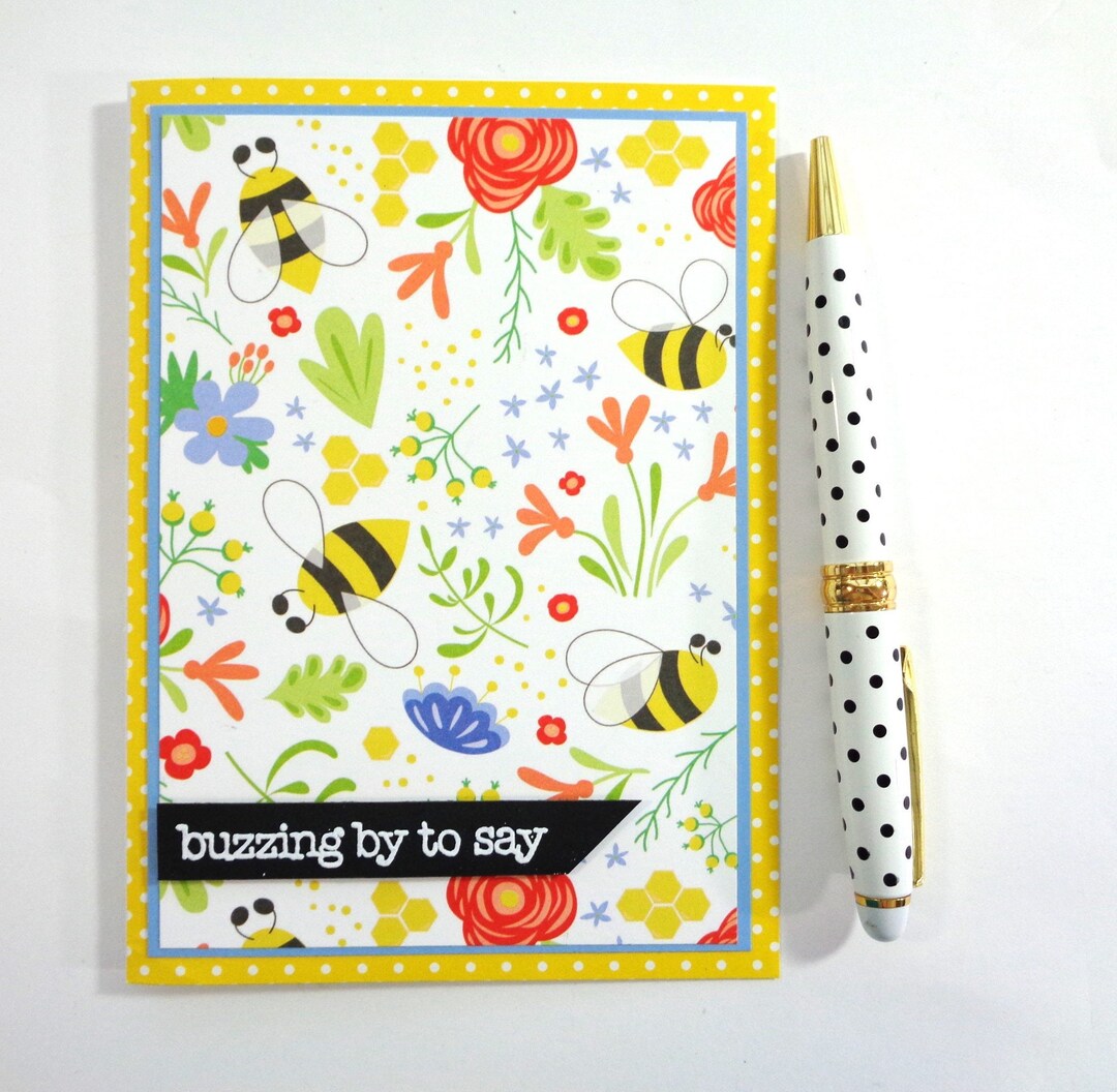 Bumble Bee's Birthday Card - Buzzing by to Say...happy Birthday ...