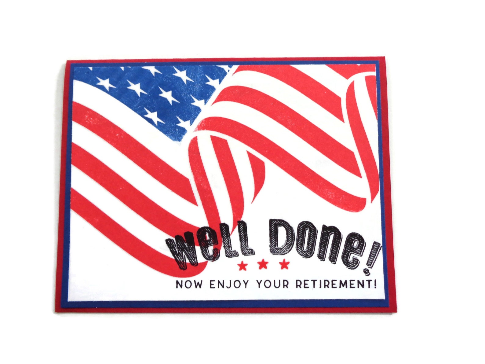 Military Retirement Card WELL DONE Now Enjoy Your | Etsy