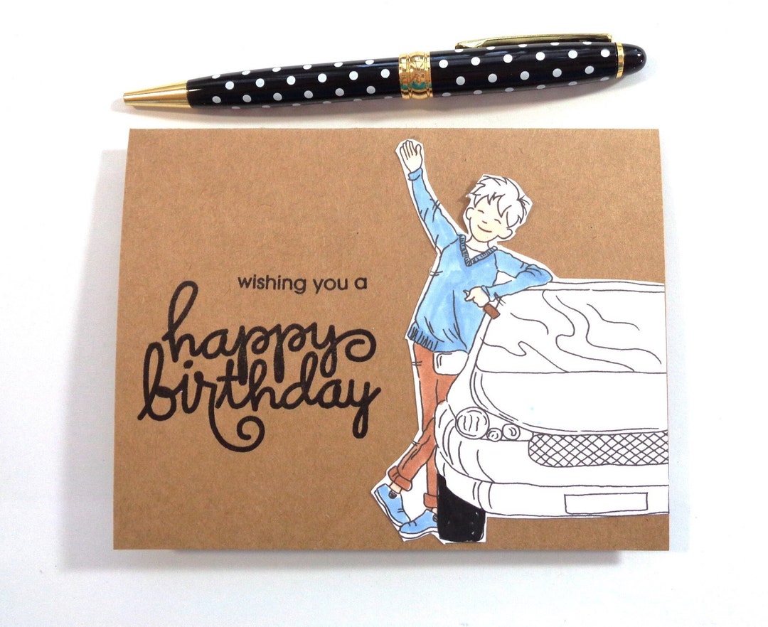 Teen Boy New Driver Card Wishing You a Happy Birthday You Choose Hair ...