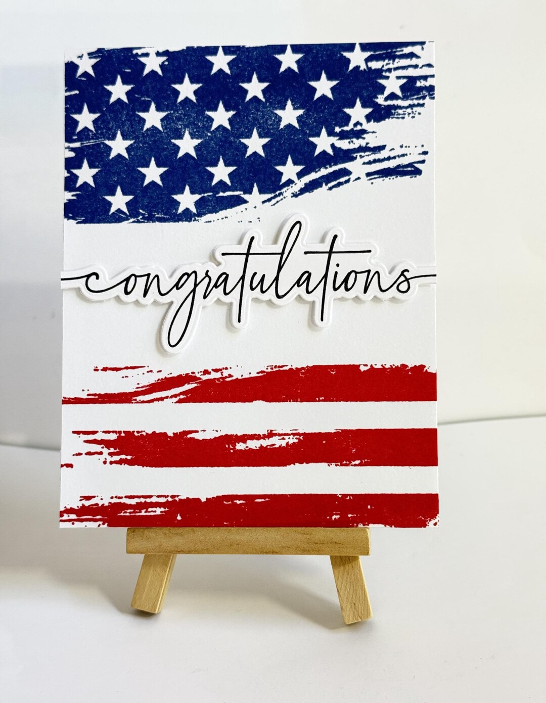 USA Flag Congratulations Card - Graduation, Retirement, on Your ...