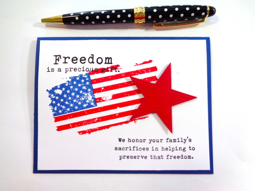 Sympathy Card for Military, First Responders - Memorial Day Card - We ...