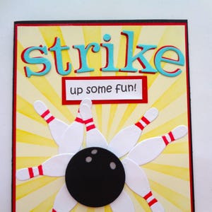 Bowling Birthday Card - Strike up Some Fun! - A Card for Every Bowler ...