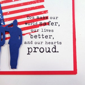 Handmade Thank You Military Service Card: American Flag Veteran's Day ...