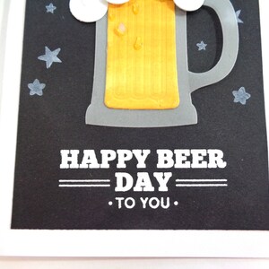 Beer Card - Frosty Mug Happy Beer Day to You - Men's Birthday Card ...