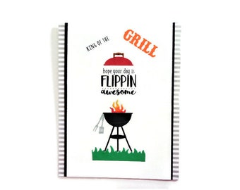 Grill Birthday Card | Etsy
