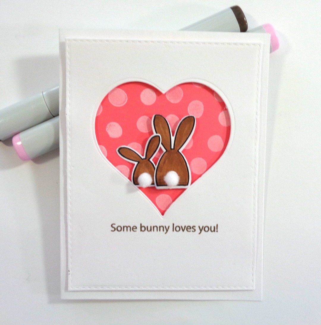 Happy Easter Card - Some Bunny Loves You Easter Card - Chocolate ...