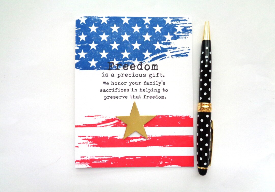 Military Sympathy Card, Gold Star Families, Veterans Passing - We Honor ...