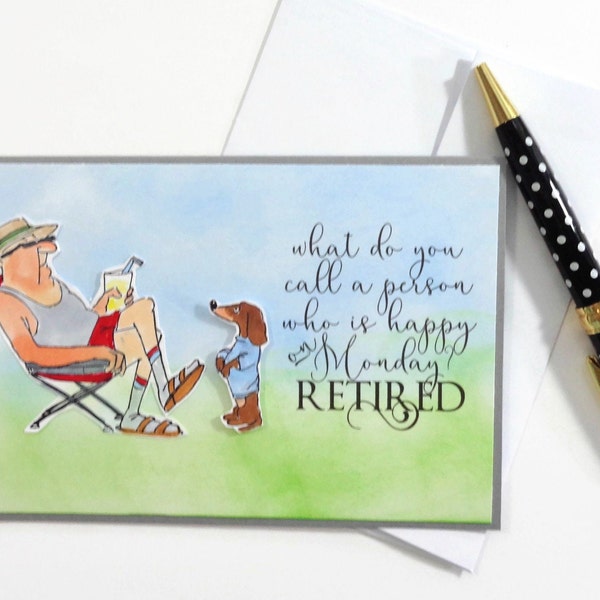 Giant Retirement Card - Etsy