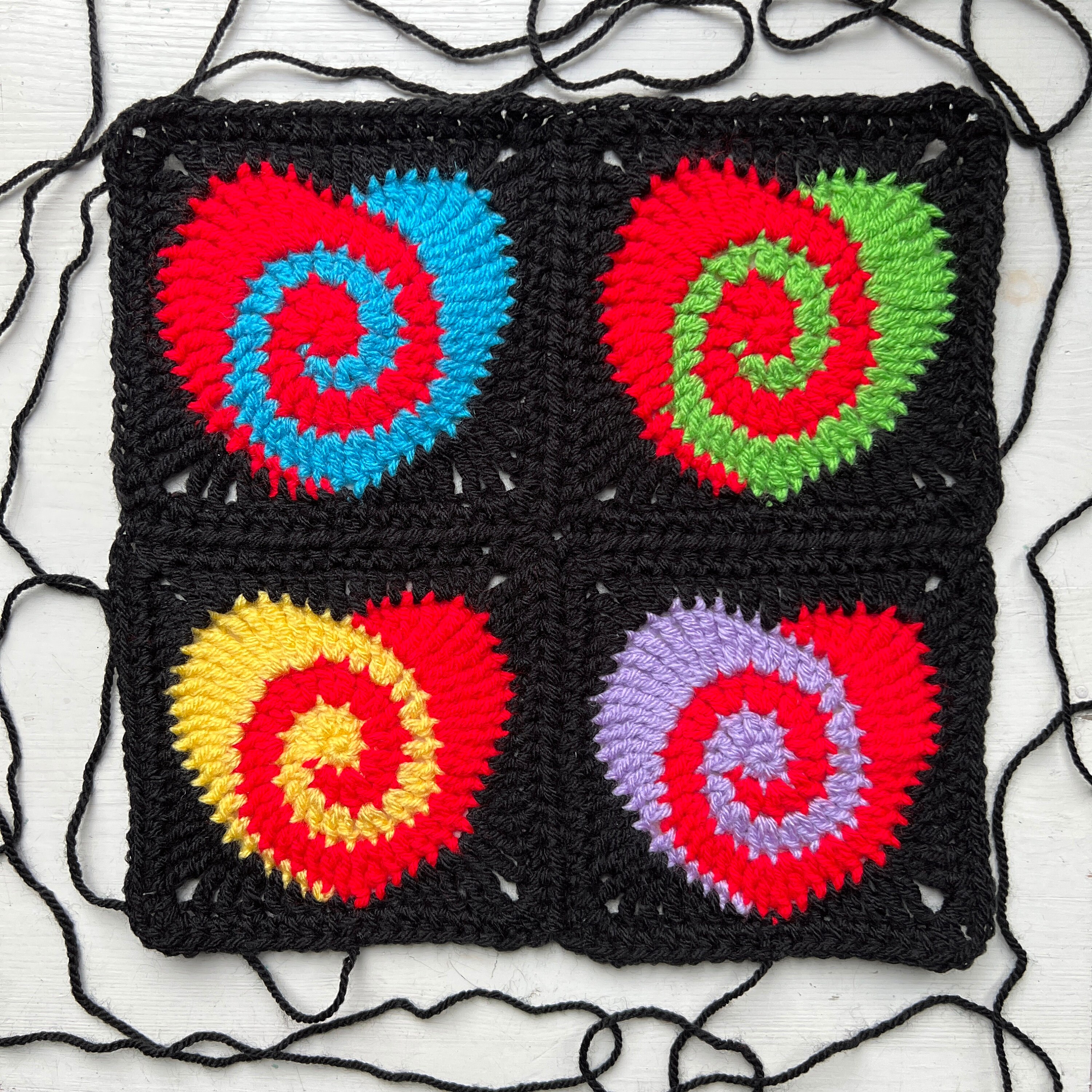 Swirly Heart Square Crochet Pattern PDF | Etsy