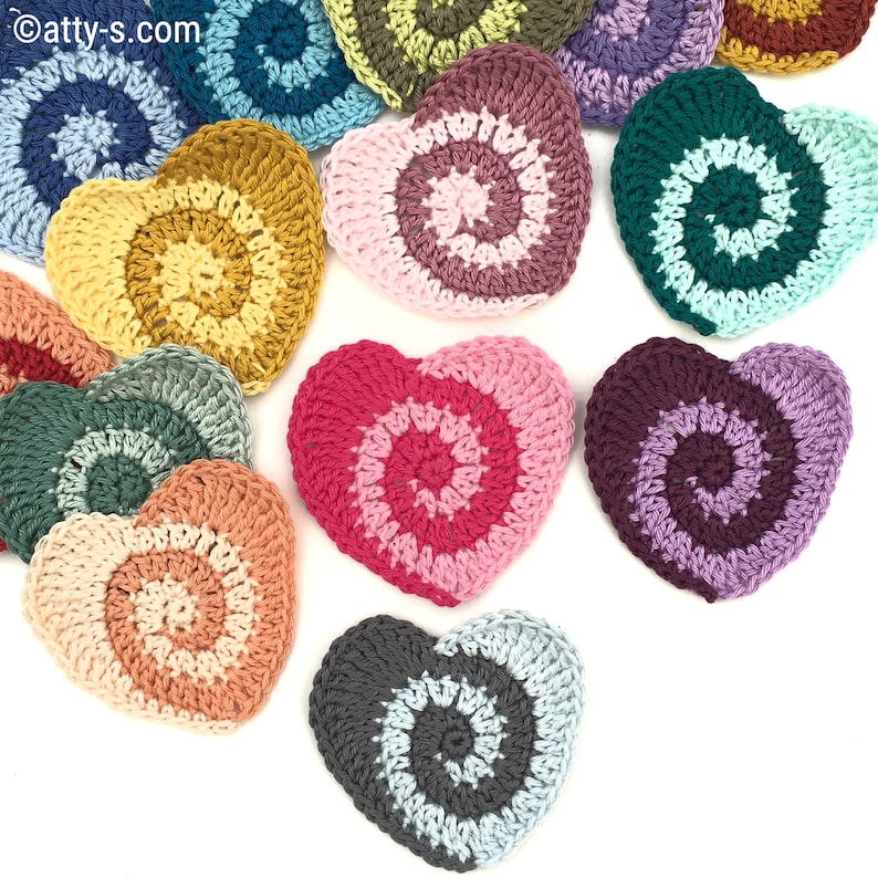 Swirly Heart Crochet Pattern PDF - Etsy