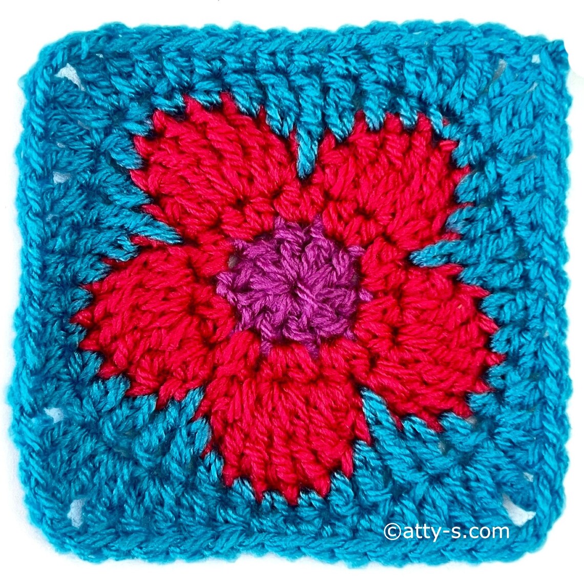 Flower Power Square Crochet Pattern PDF - Etsy UK
