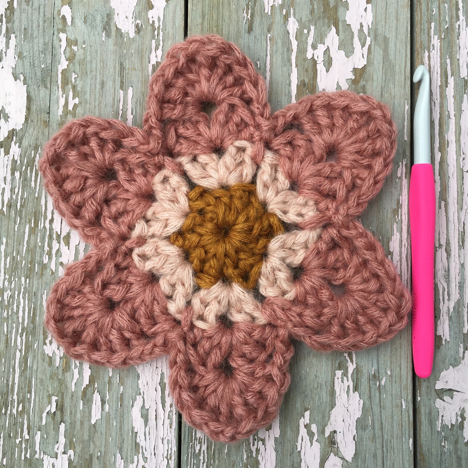 Cosy Cosmos Crochet Flower Motif Pattern Pdf | Etsy