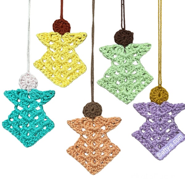 Crochet Granny Square Angel Pattern - Etsy