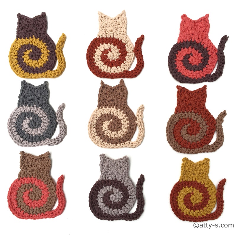 Swirly Cat Crochet Pattern PDF - Etsy