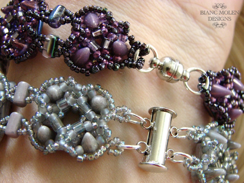 Acantha, Bead Weave Pattern for Bracelet With Babyspikes, Rulla Beads and Seed Beads - Etsy